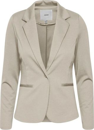 Ichi Ichi - Blazer Beige &agrave; Col Revers - Femme - Vestes - Beige - Taille: 44 FR