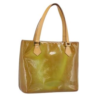 Louis Vuitton Sac &agrave; main en cuir verni Pre-owned - Femme - Pre-owned - Beige - Taille: ONE Size