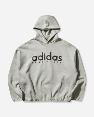 adidas Men s Fear of God Athletics Fleece Hoodie Medium Grey Heather