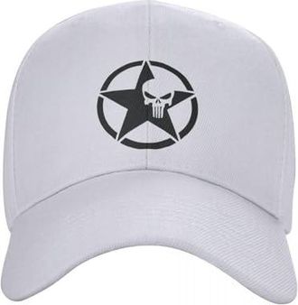 Generic Casquette de baseball tendance en m&eacute;tal lourd groupe de rock musical casquette de baseball unisexe r&eacute;glable unisexe squelette cr&acirc;ne papa chapeau d&eacute;t&eacute; 