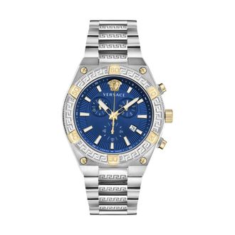 Versace Sport Greca 46 mm Uhr - - Accessories - Herren - Grau - ONE SIZE