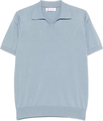 Brunello Cucinelli Homme, Tops, Gris, Taille: M Polo en coton