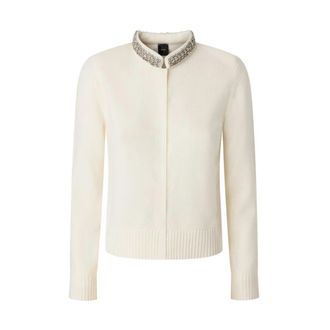 Pinko Colonia Cardigan - - Knitwear - Damen - Wei&szlig; - S