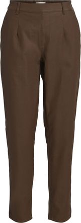 Object Womens OBJBELLE Lisa Coated Pant NOOS Hose, Dark Earth, 44
