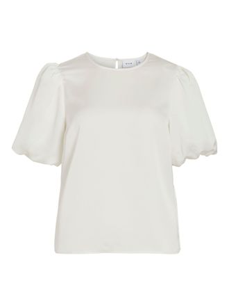 Vila Viellette 2/4 Satin Puff Top - Noos