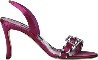 Manolo Blahnik Femme, Chaussures, Rose, Taille: 38 1/2 EU Sandales &agrave; talons hauts