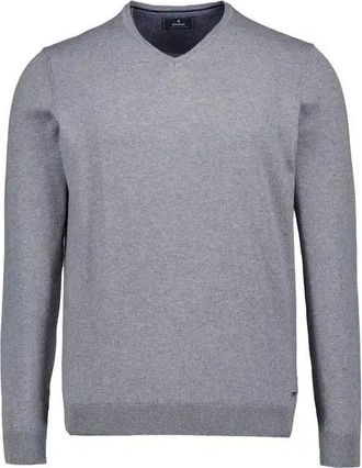 Ragman Herren Pullover grau unifarben