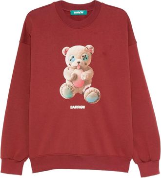Barrow Sweatshirt mit Teddy-Print - Rot