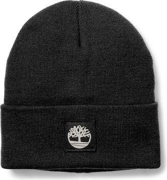 Timberland M&uuml;tze Tonal Patch Beanie -- Mens/Womens Black Hat ACCESSORIES