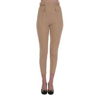 Elisabetta Franchi Damen, Hosen, Beige, XLGr&ouml;&szlig;e