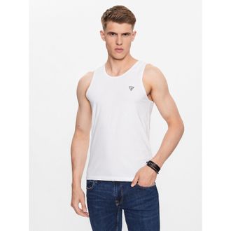 Guess Tank-Top U97M02 K6YW1 Wei&szlig; Regular Fit