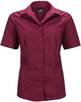 James & Nicholson Femme Chemisier de qualité en Tissus mélangés (XL, vin)