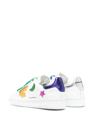 Dsquared2 Womens Multi-Panel Lace-Up Sneakers Aw23 W