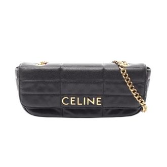 Celine Sac bandouli&egrave;re en cuir matelass&eacute; monochrome Pre-owned - Femme - Pre-owned - Noir - Taille: ONE Size