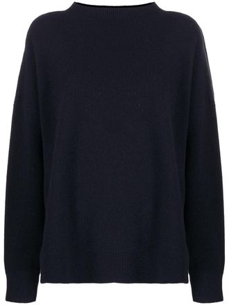 Closed pull oversize &agrave; col montant - Bleu