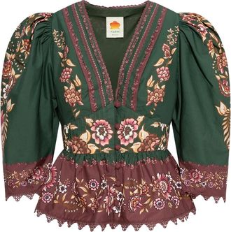 Farm Rio Farm Rio - Blouse Daniela - Femme - Blouses et Chemises - Multicolore - Taille: 36 FR