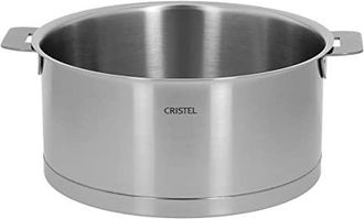 Cristel C20QL Strate Amovible Kasserolle, Edelstahl, Durchmesser 20 cm, 25,5 x 20 x 10 cm