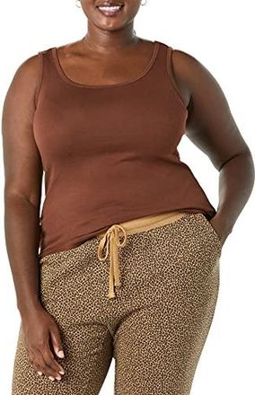 Amazon Essentials Débardeur grande taille Femme, Brun Foncé, 5XL Grande taille