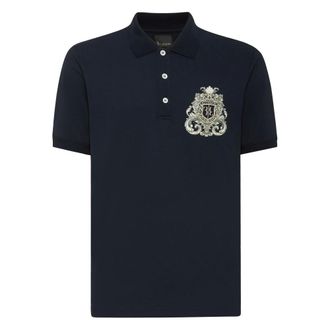 Billionaire Boys Club Homme, Tops, Bleu, Taille: L Polo SS Crest Baroque