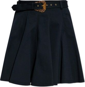 Versace Jeans Couture Femme, Jupes, Noir, Taille: 40 FR Belted Pleated Skirt