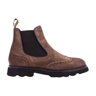 Doucal's Bottines Chelsea en daim - Homme - Chaussures - Brun - Taille: 43 EU