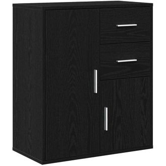 vidaXL Sideboard Schwarze Eiche 60 x 31 x 70 cm Holzwerkstoff Vidaxl