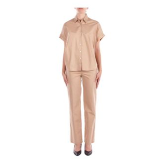 Manila Grace Damen, Blusen & Hemden, Beige, LGr&ouml;&szlig;e