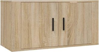 Les Tendances Meuble TV mural Chêne Sonoma 80x34,5x40
