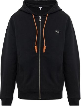 Loewe Kapuzenpullover mit Rei&szlig;verschluss - - Sweatshirts & Hoodies - Herren - Schwarzk - XL