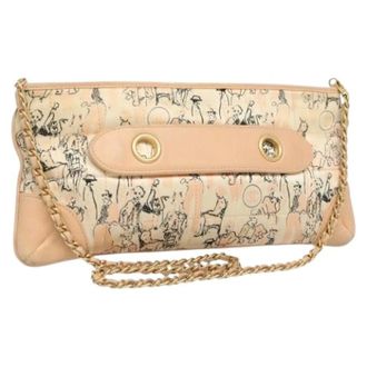 Chanel Pre-owned Soie sacs-chanel - Femme - Pre-owned - Beige - Taille: ONE Size