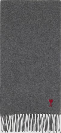 Ami Echarpe Red Ami De Coeur Gris Carbone