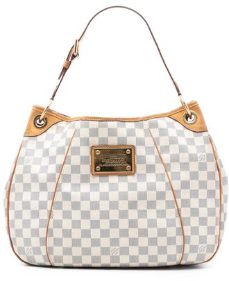 Louis Vuitton Hobo Bags - Damier Azur Galliera PM - Gr. unisize - in Wei&szlig; - f&uuml;r Damen