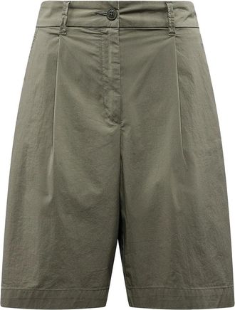 CAPE HORN Femme, Shorts, Vert, Taille: 40 FR Selva Pleated Shorts