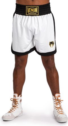 Venum Herren Klassische Boxshorts Shorts, Wei&szlig;/Schwarz, Large