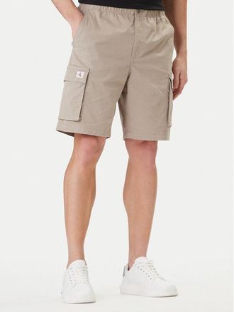 Calvin Klein Jeans Stoffshorts LV04RB618G Braun Regular Fit