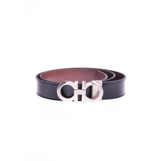 Ferragamo Lederg&uuml;rtel - - Accessories - Herren - Schwarzk - 110 CM
