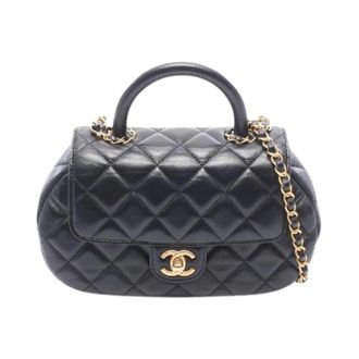 Chanel Pre-owned Matelasse Lammleder 2way Umh&auml;ngetasche - - Pre-owned - Damen - Schwarzk - ONE SIZE