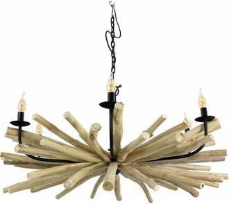 Licht-Erlebnisse Design Kronleuchter Pendelleuchte Treibholz Metall Handarbeit bangkok