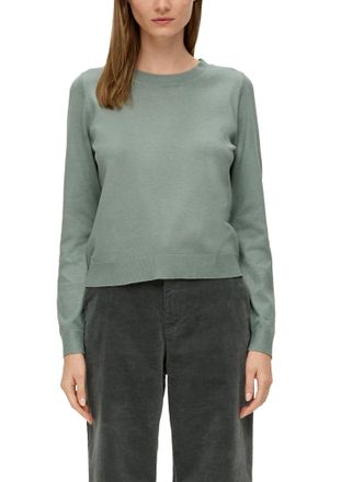 s.Oliver Damen 2134460 Pullover Langarm, 7210 gr&uuml;n, 44