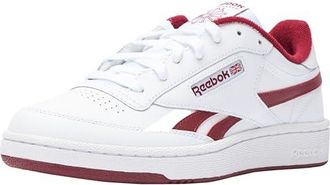 Reebok Club C Revenge Mixte Sneaker, White Classic Burgundy, 40.5 EU