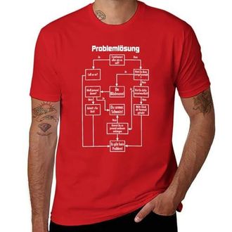 Generic Fun Probleml&ouml;sung T-shirt pour homme, Rouge, L