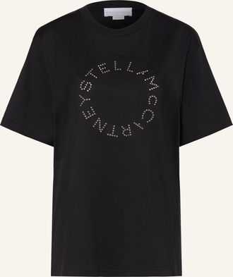 Stella McCartney T-Shirt Mit Nieten schwarz