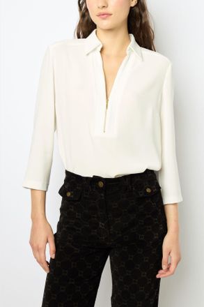 Gerard Darel Blouse fluide zipp&eacute;e - BRANDA - Ecru