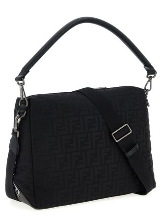 Fendi Mens Black Polyamide Shoulder Bag