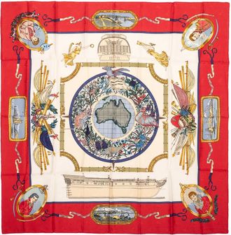 Herm&egrave;s T&uuml;cher & Schals - Scarf - Gr. unisize - in Rot - f&uuml;r Damen