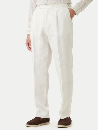 HUGO BOSS Stoffhose H-Perino 50563231 Wei&szlig; Relaxed Fit