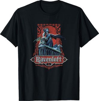 Dungeons & Dragons T-Shirt - Schwarz, Kurzarm, Unisex, Standardgr&ouml;&szlig;e, Crew-Neck, Lizenzierte D&D-Grafiken, Klassischer Schnitt mit doppeltem Saum, Fans von Fantasy & Hor