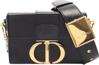 Dior Pre-owned Sac bandouli&egrave;re en cuir 30 Montaigne - Femme - Pre-owned - Noir - Taille: ONE Size