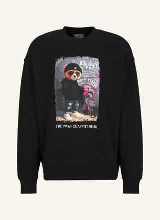 19V69 19V69 Italia Sweatshirt Omero Graffiti schwarz