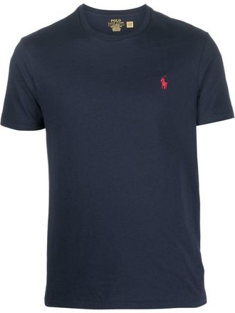 Polo Ralph Lauren t-shirt &agrave; logo brod&eacute; - Bleu